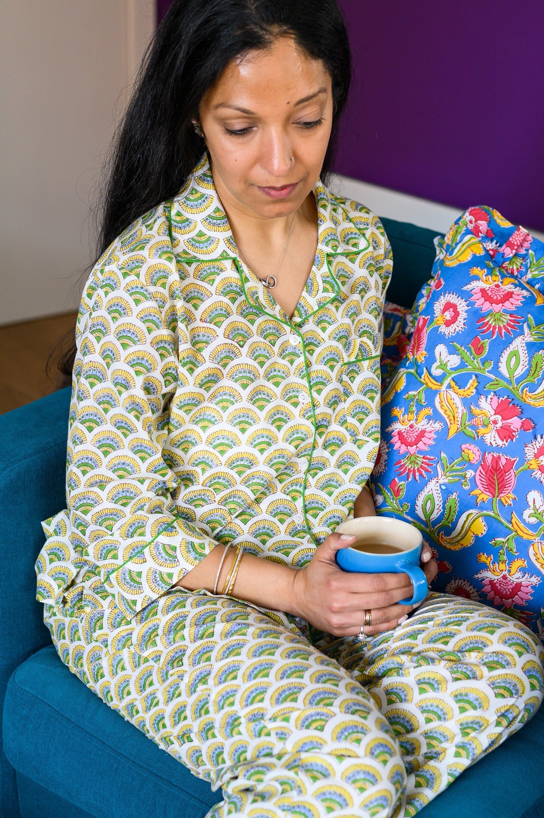 Women's PJ Set, Cotton Pyjamas, Ladies Pyjamas, Christmas Gift, Women's ...