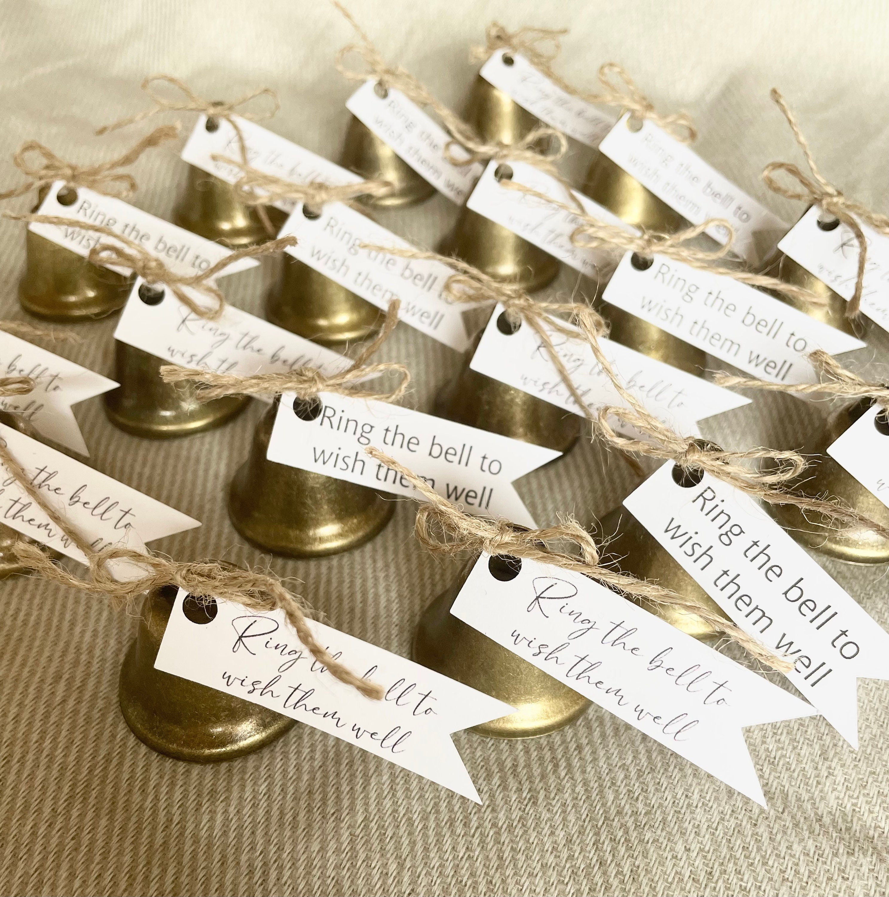 Ring the Bell to Wish Them Well Wedding Bells Favours - Etsy UK