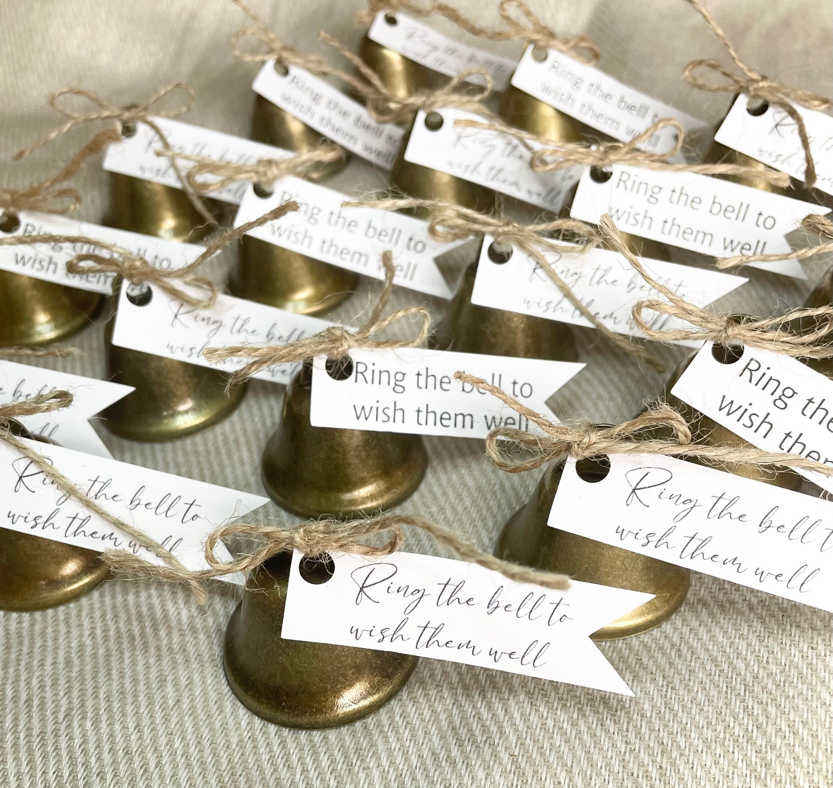 Ring the Bell to Wish Them Well Wedding Bells Favours - Etsy UK