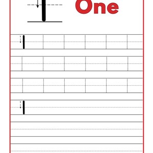 Fruit-themed Number Identification and Tracing - Etsy