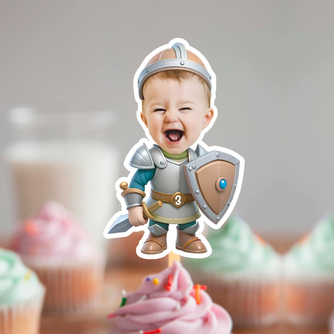 Knight Cupcake Topper Knight Design Printable Digital File ...