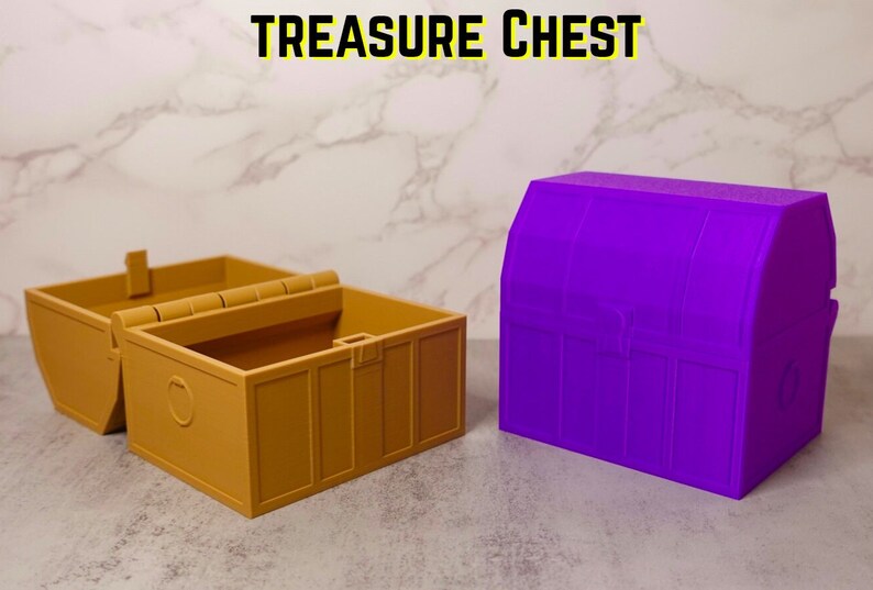 3D Printed Pirate Treasure Chest, Unique Storage Box - Etsy