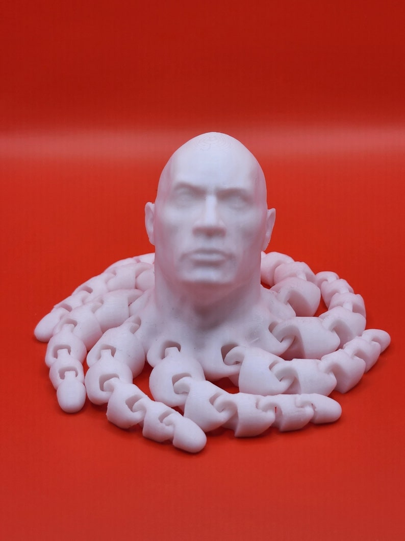 3D Printed Roctopus Dwayne Johnson Fidget Toy Stress - Etsy