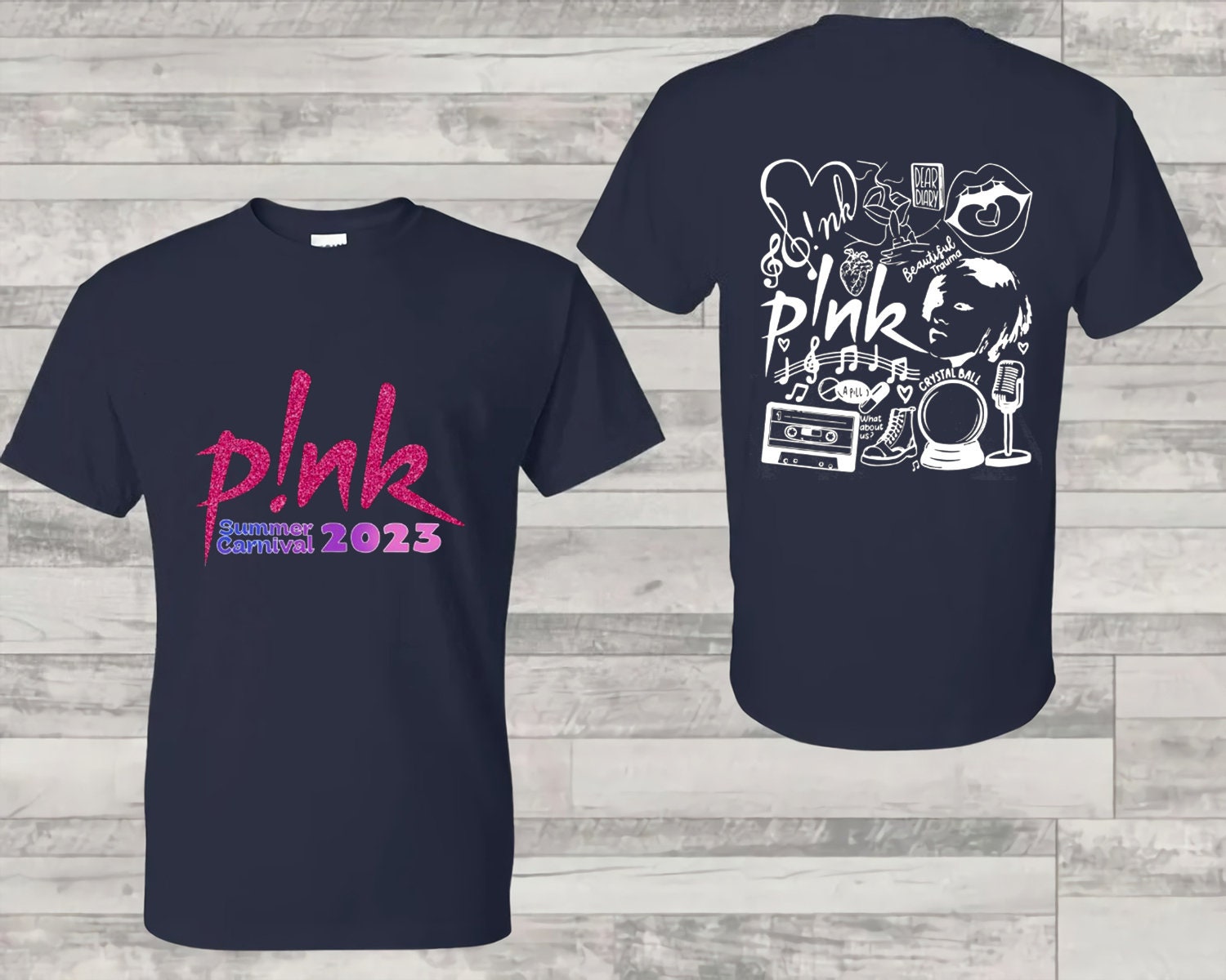 Pink Singer Summer Carnival 2023 Tour T-Shirt, Trustfall Album Shirt ...