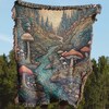 Dark Cottagecore Crow Blanket Tapestry Rug Raven Woven Wall Hanging Art ...