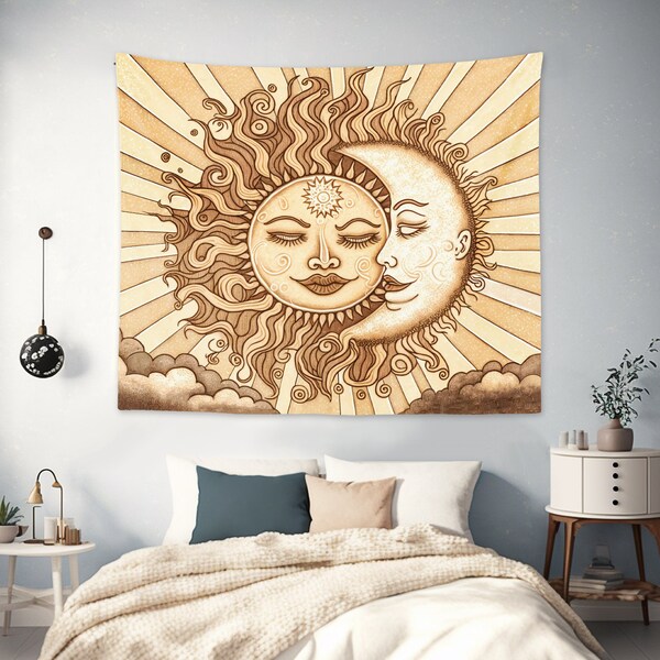 Sun and Moon Tapestry - Etsy