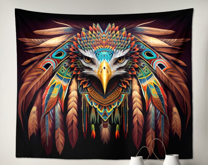 Native Americans Eagle Bird Tapestry Wall Hanging Art - for Kids Room ...