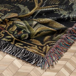 Medieval Aesthetic Dragon Woven Blanket | Fairytale Inspired Wall ...