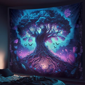 Tree of Life Pandora Tapestry | Avatar Tree of Souls Tapestry | Avatar ...
