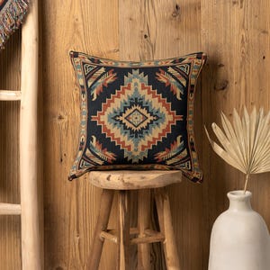 Native American Woven Pillow, Western Aztec Cushion Cover Tribal Decor ...