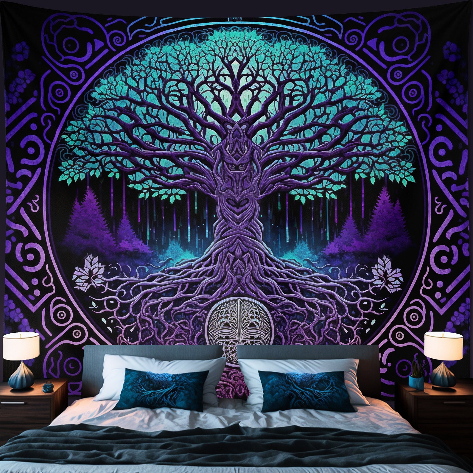 Avatar Tree of Souls Tapestry Pandora Inspired Wall Hanging Art Decor ...