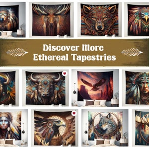 Ancient Yggdrasil Oak Tree Tapestry Wall Hanging Art - for Kids Room Dorm Bedroom Norse ...