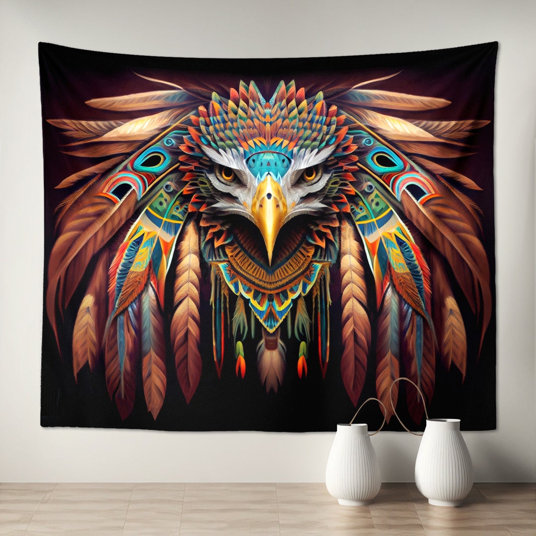 Native Americans Eagle Bird Tapestry Wall Hanging Art - for Kids Room ...