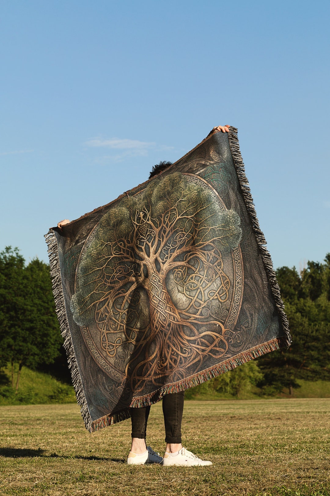 Yggdrasil Tree of Life Throw Blanket Norse Mythology Tree - Etsy