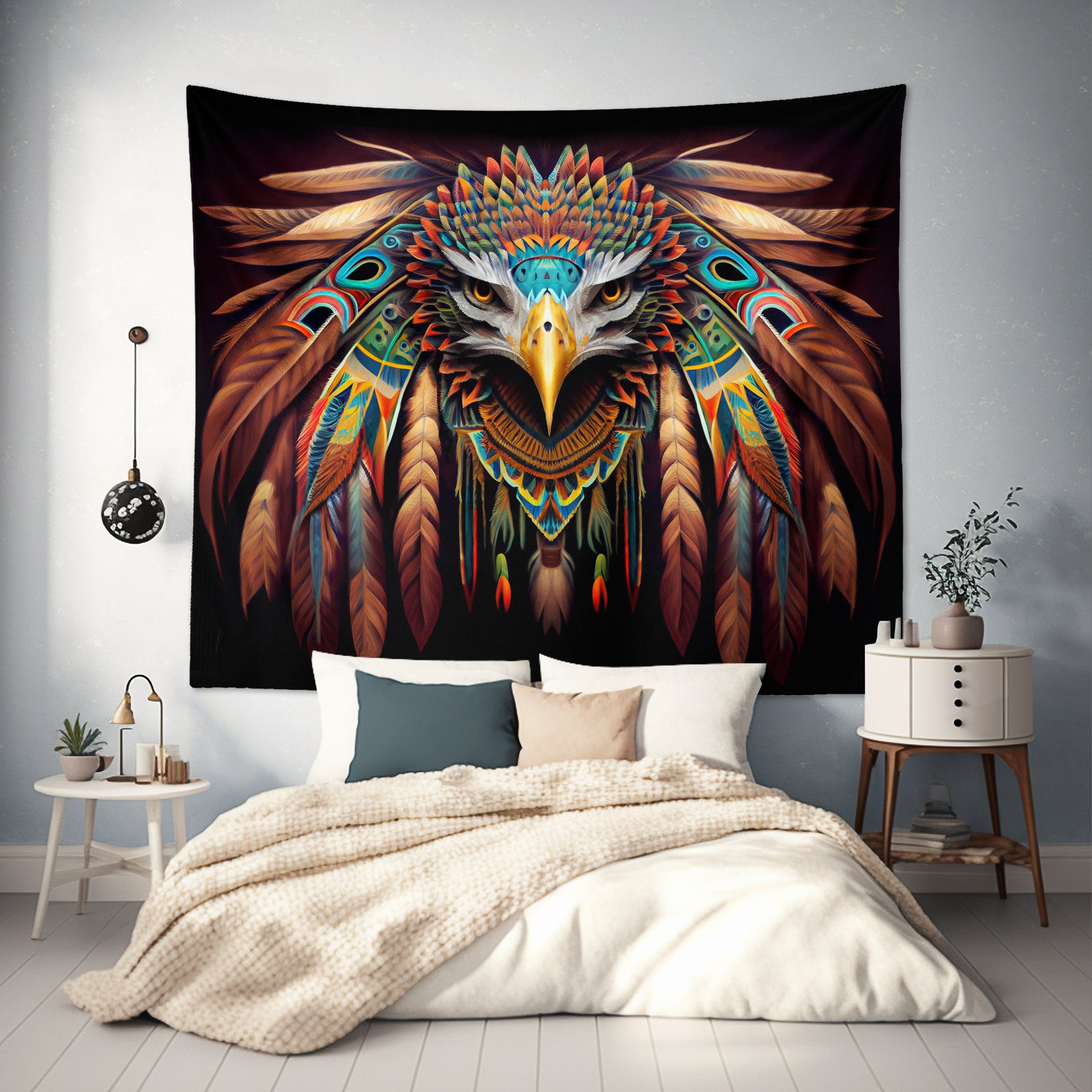 Native Americans Eagle Bird Tapestry Wall Hanging Art - for Kids Room ...