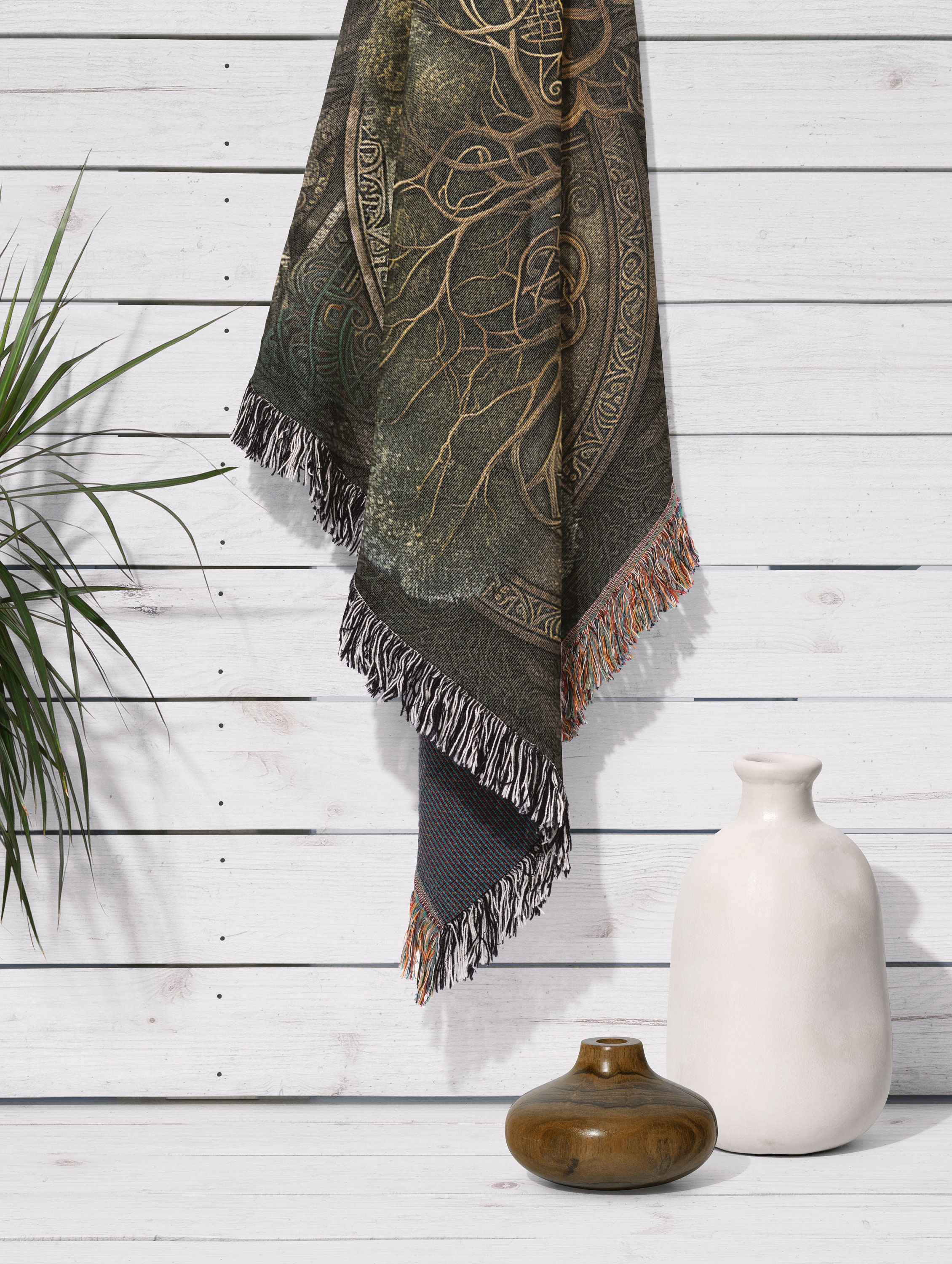 Yggdrasil Tree of Life Throw Blanket Norse Mythology Tree - Etsy