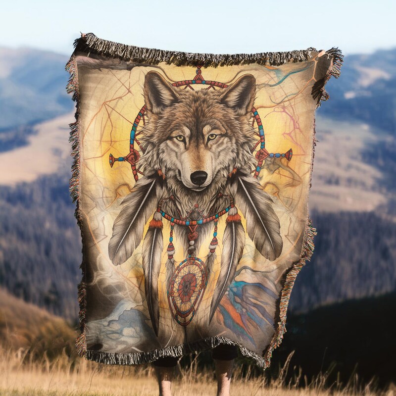 Indigenous Wolf Art - Etsy
