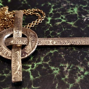 Templar Pendant, Recycle Coin Pendant, Celtic Cross Pendant, Medieval ...