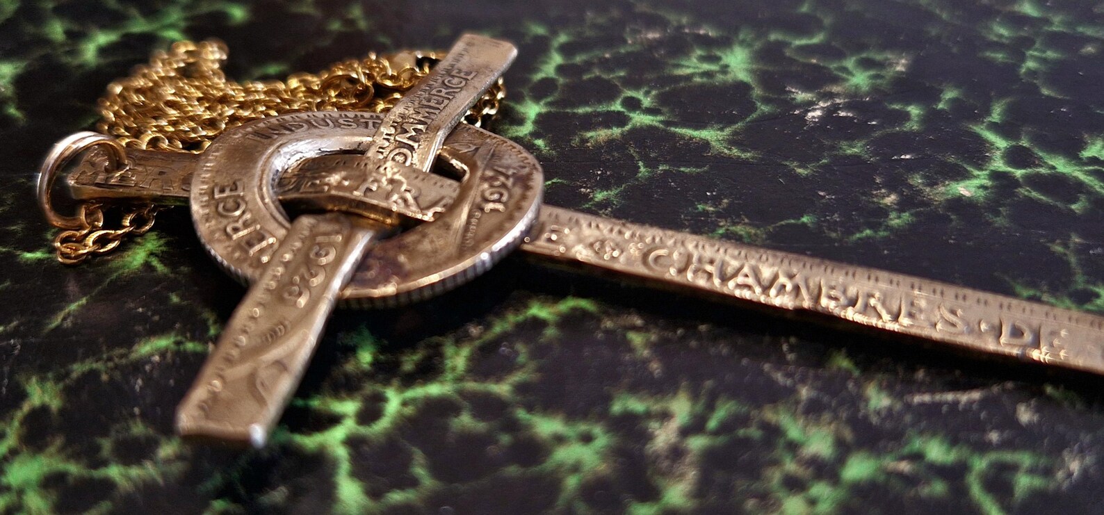Templar Pendant, Recycle Coin Pendant, Celtic Cross Pendant, Medieval ...