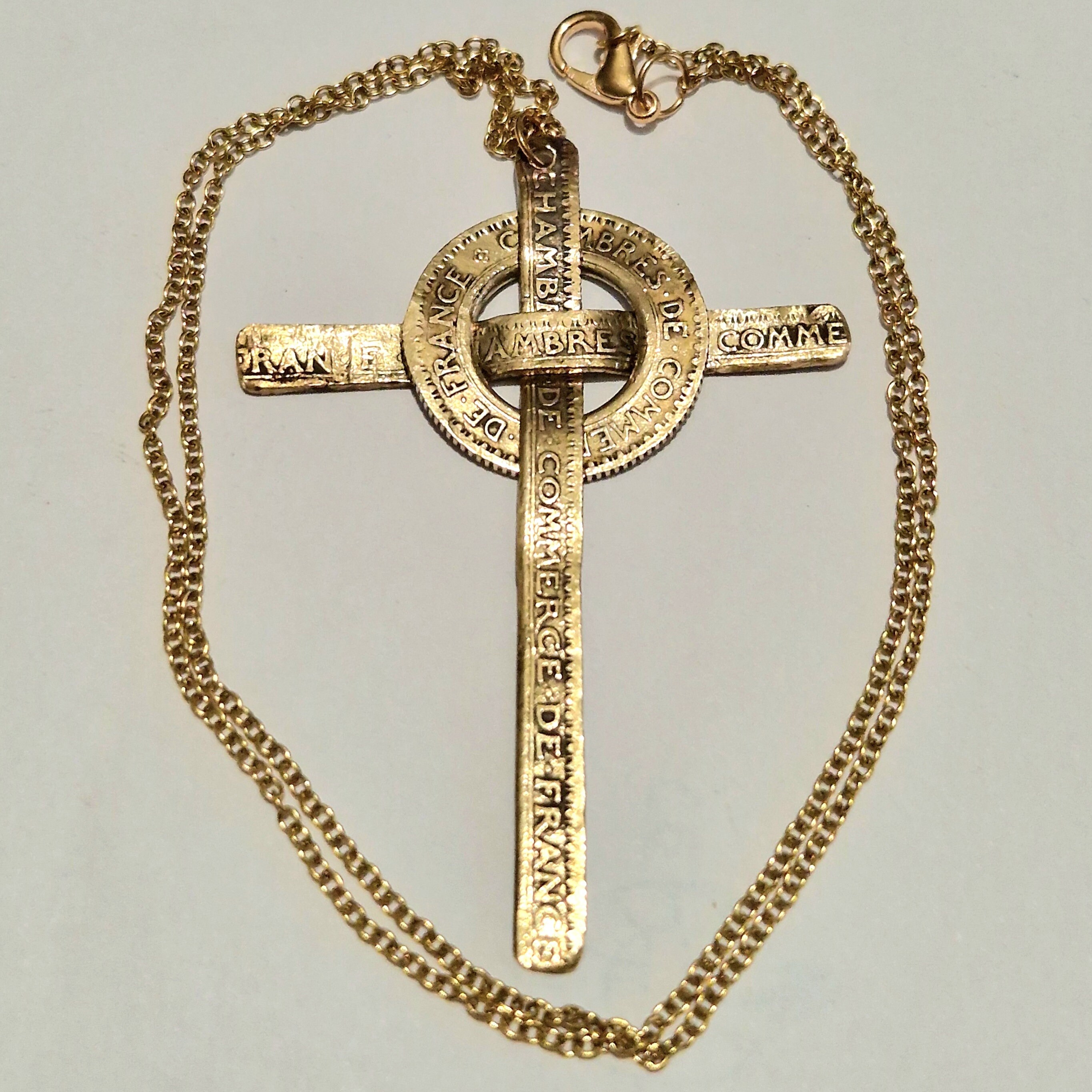 Templar Pendant, Recycle Coin Pendant, Celtic Cross Pendant, Medieval ...