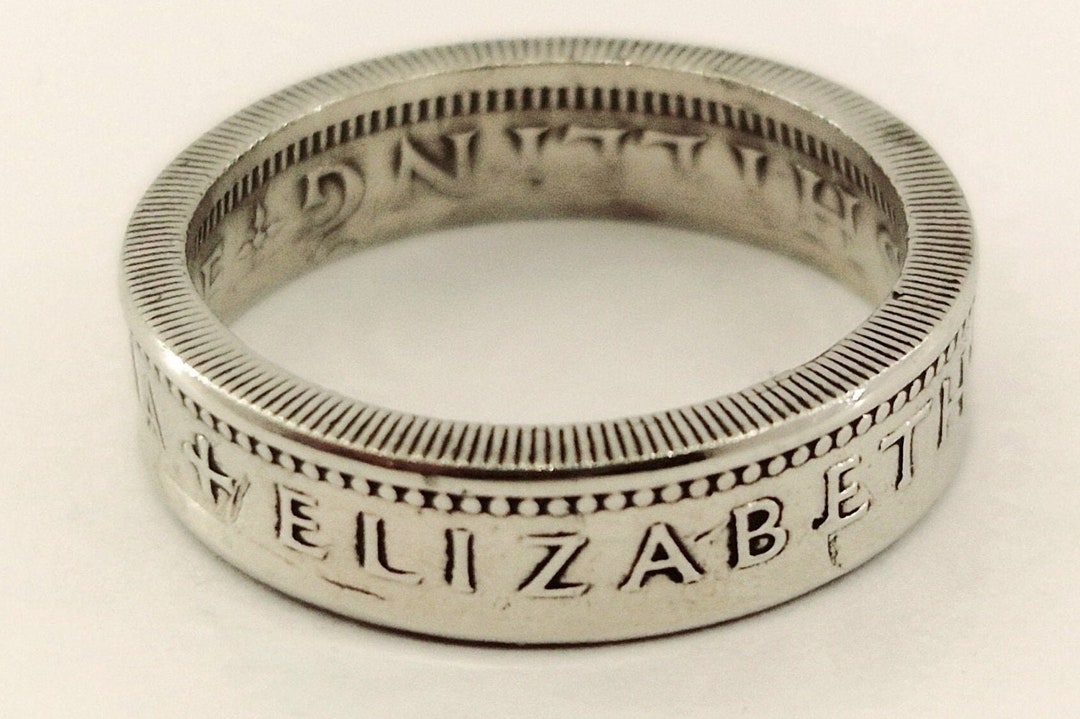 QUEEN Elizabeth RING, Elizabeth Coin Ring, Royal Ring, Queen England ...