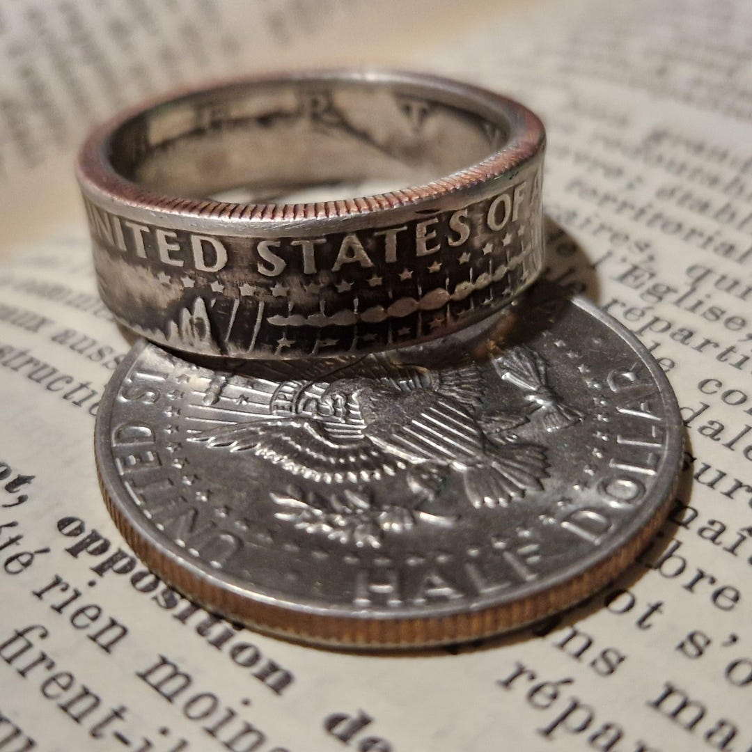 HALF DOLLAR RING, United States of America, Coin Ring, American Coin ...