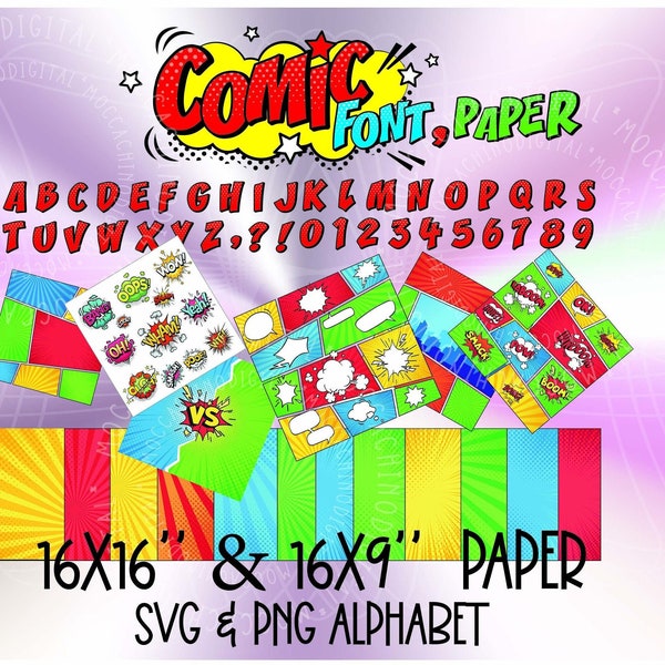 Comic Font Svg - Etsy