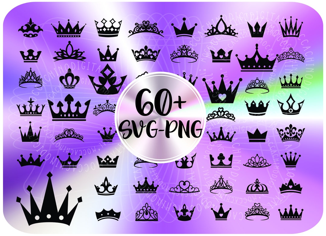 Royal Crown MEGA Bundle SVG Princess Tiara SVG King Crown - Etsy