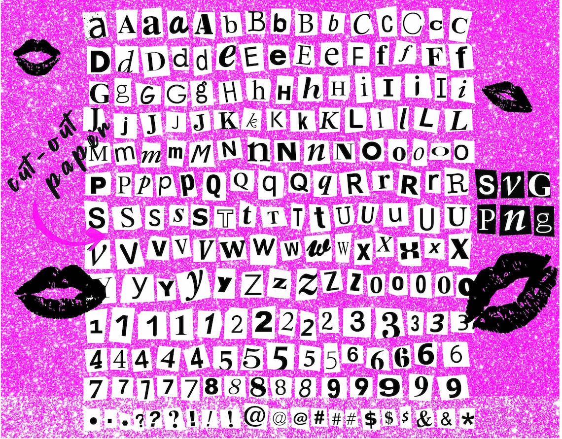 Burn Book Alphabetburn Book Letters Svg Anonymous Letter - Etsy New Zealand