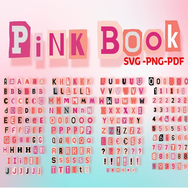 Burn Book Alphabet - Etsy