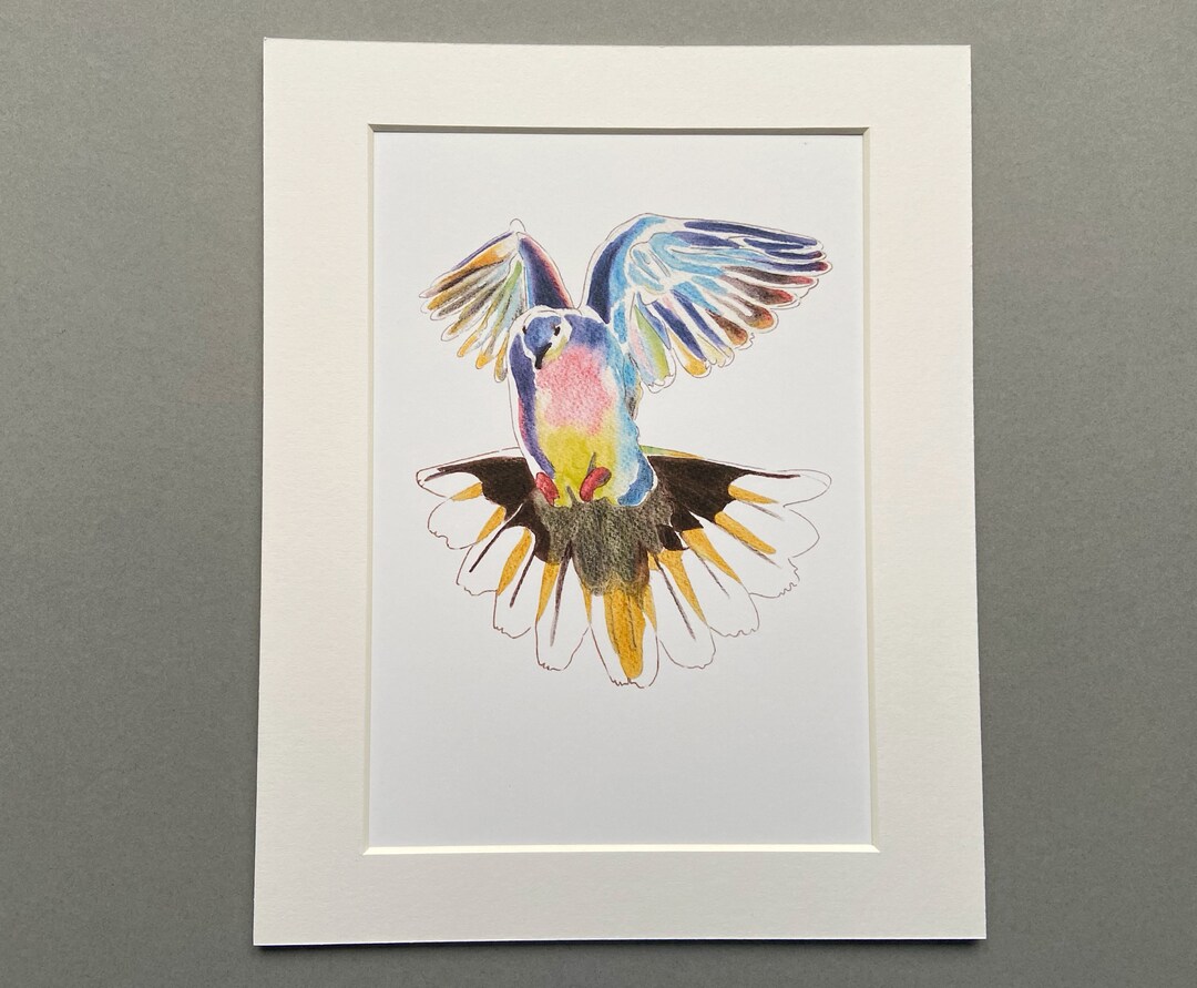 Dove Art Print, Beautiful Patterns in Nature Drawing, Abstract Bird in ...