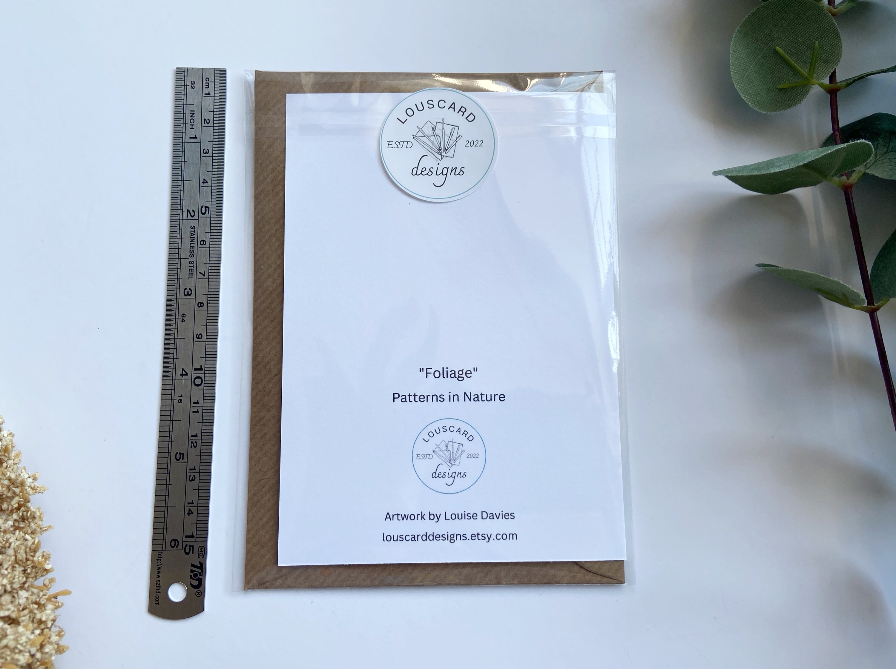 Foliage Plant Card/ Patterns in Nature Card/lush Summer Painterly ...