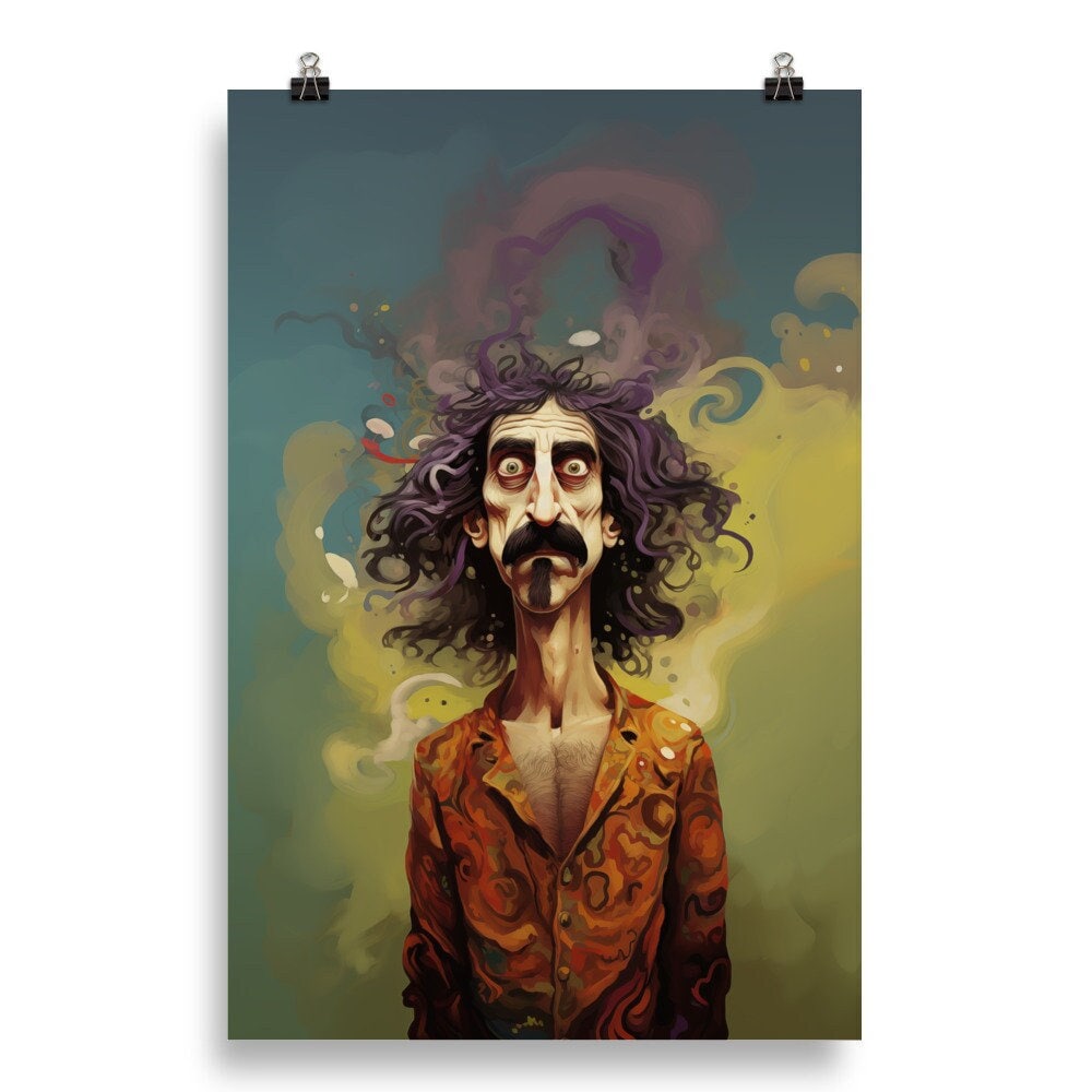 Frank Zappa Inspirational Poster, Fan Art, Classic Rock Poster, Music ...
