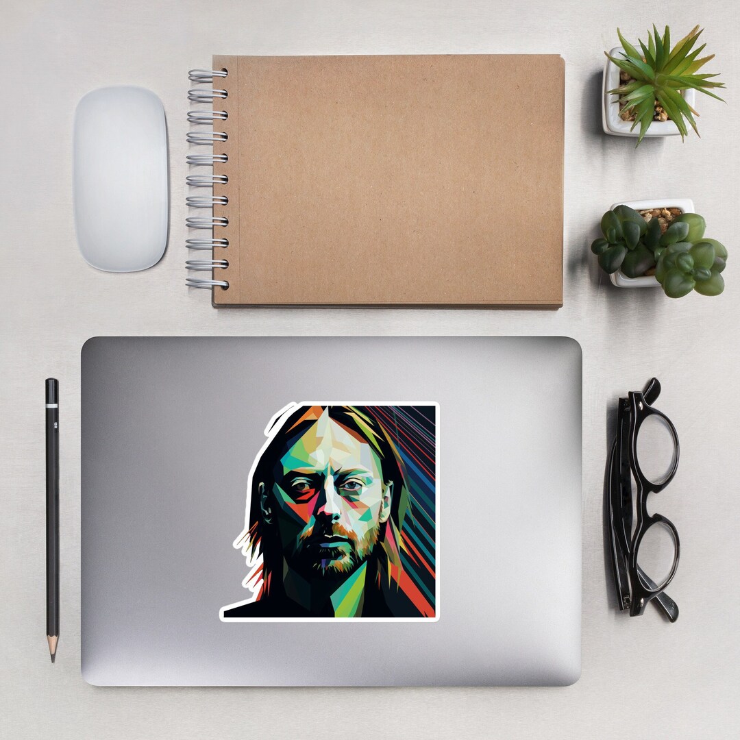 Thom Yorke Portrait Sticker Fan Art Radiohead Bubble-free - Etsy