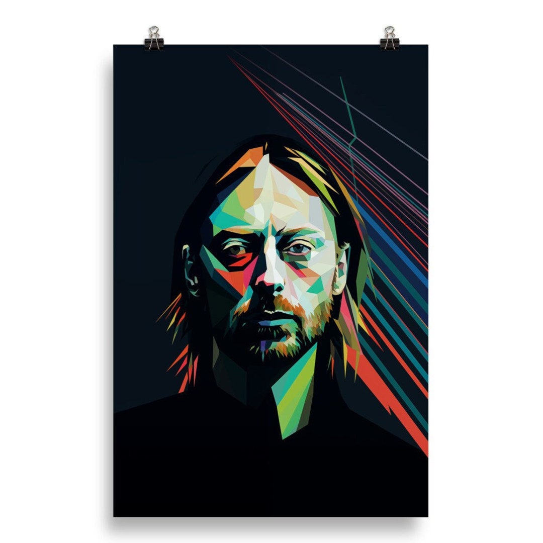 Thom Yorke Poster, Radiohead - Etsy