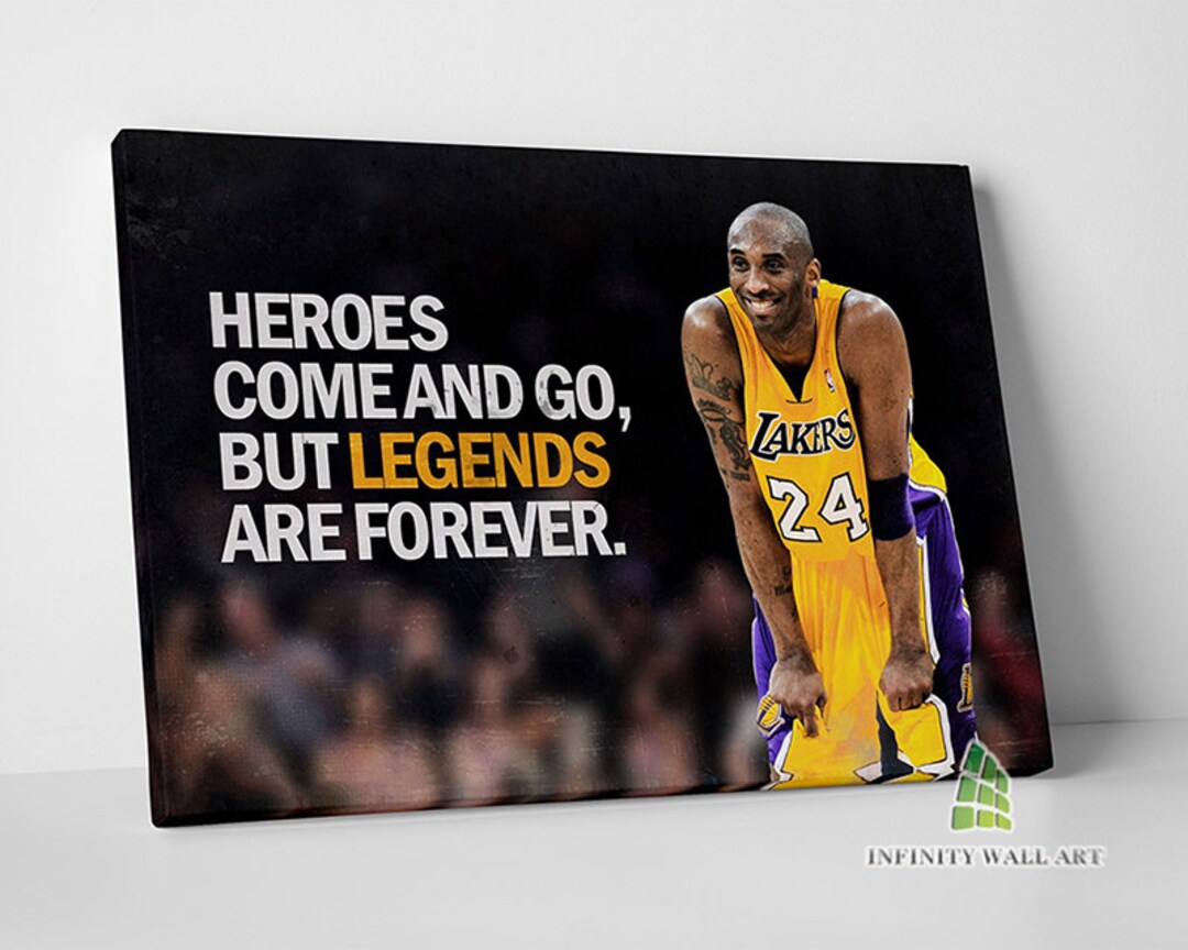 Kobe Bryant Inspirational Quote Canvas Art Wall Art Print Picture ...