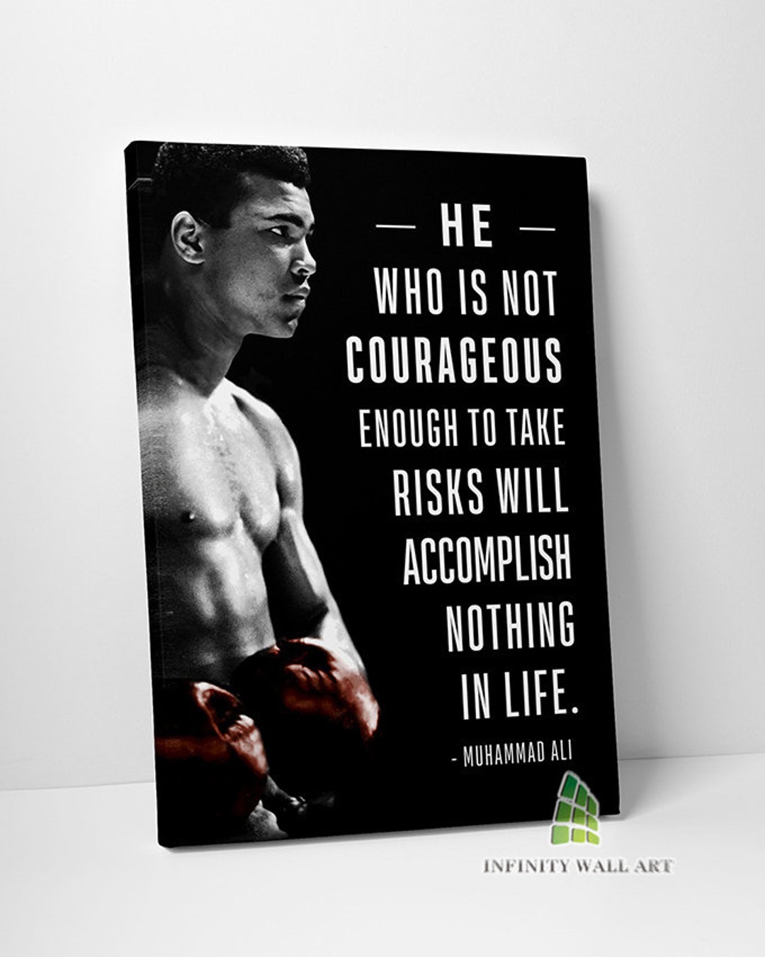 Muhammad Ali Inspirational Quote Canvas Art Wall Art Print Picture ...