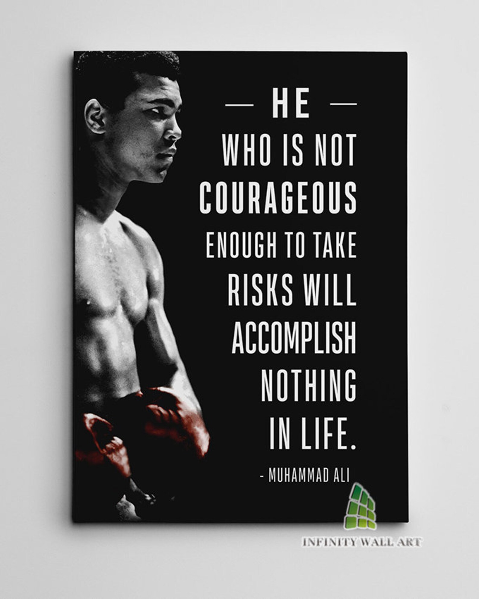 Muhammad Ali Inspirational Quote Canvas Art Wall Art Print Picture ...