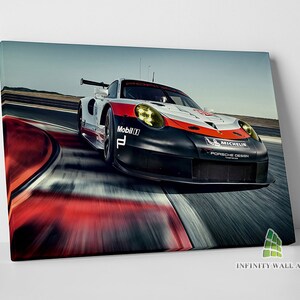 Red Racing Car Canvas Art Print Picture Sports Cars Framed Wall Art ...