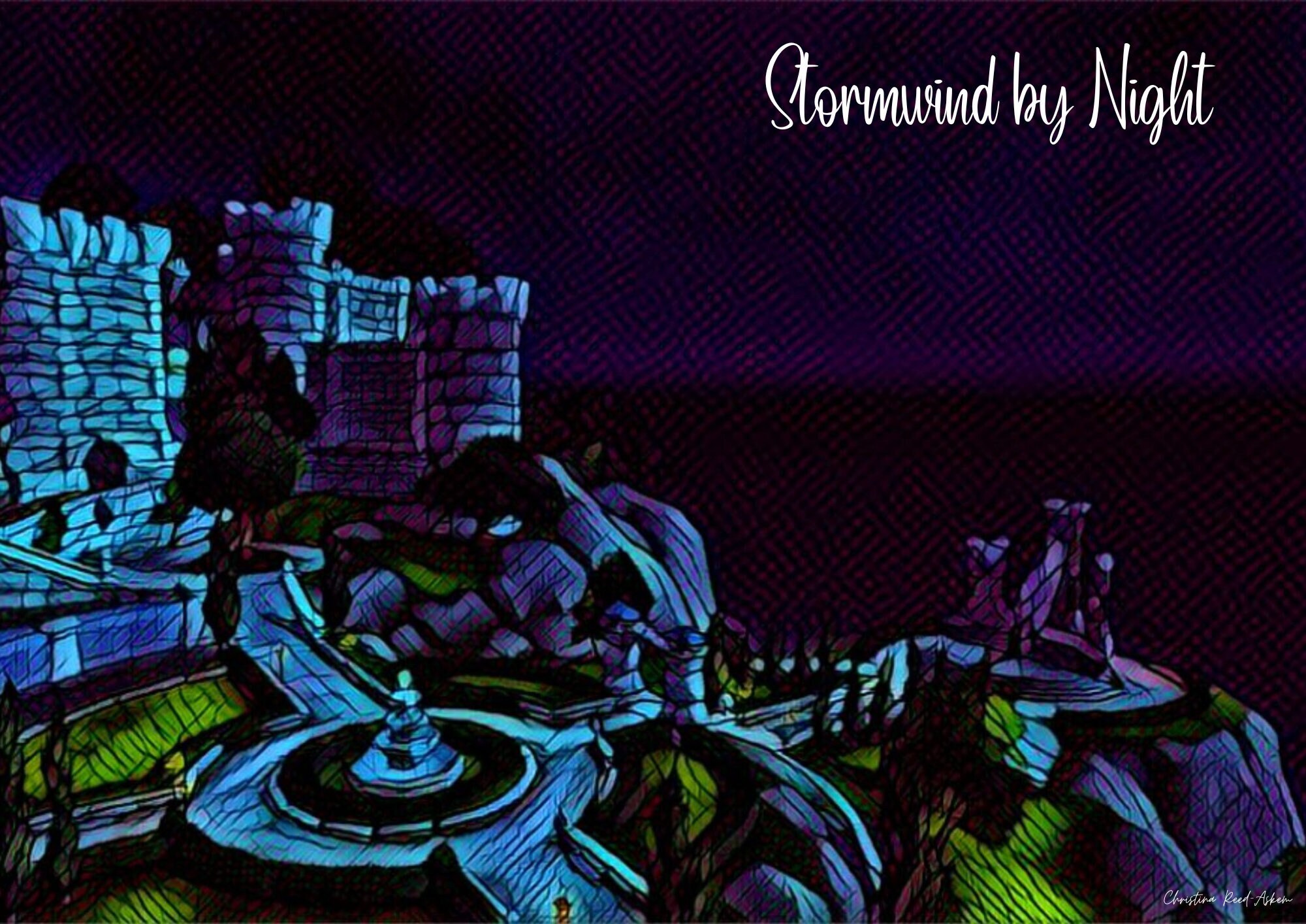 The Lovely City Stormwind by Night Inspired by the Videogame - Etsy