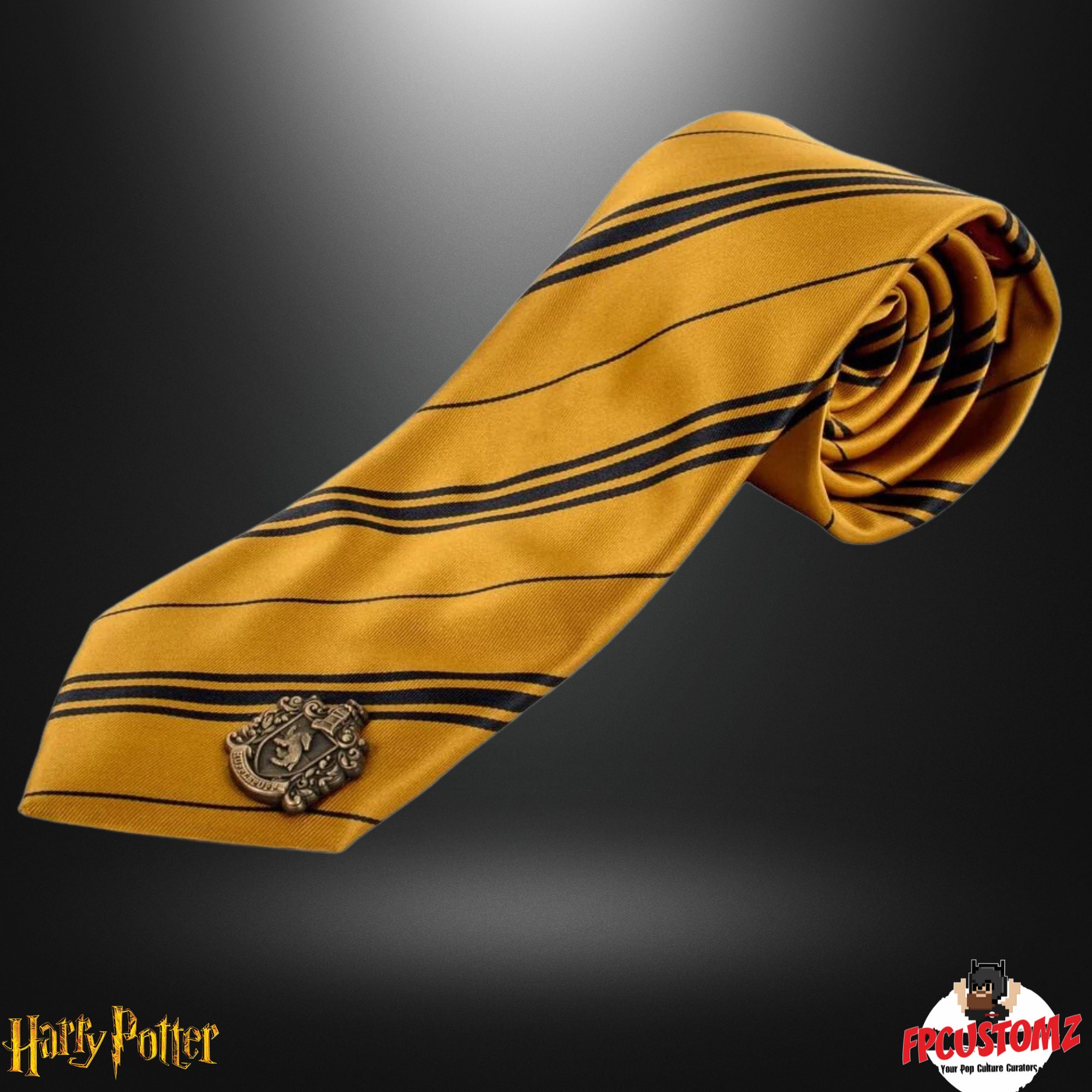 Harry Potter: Hufflepuff Necktie and Pin Set - Etsy