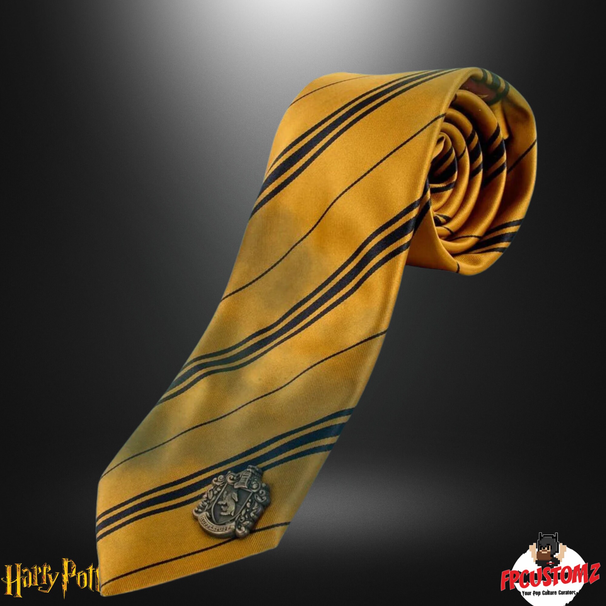Harry Potter: Hufflepuff Necktie and Pin Set - Etsy