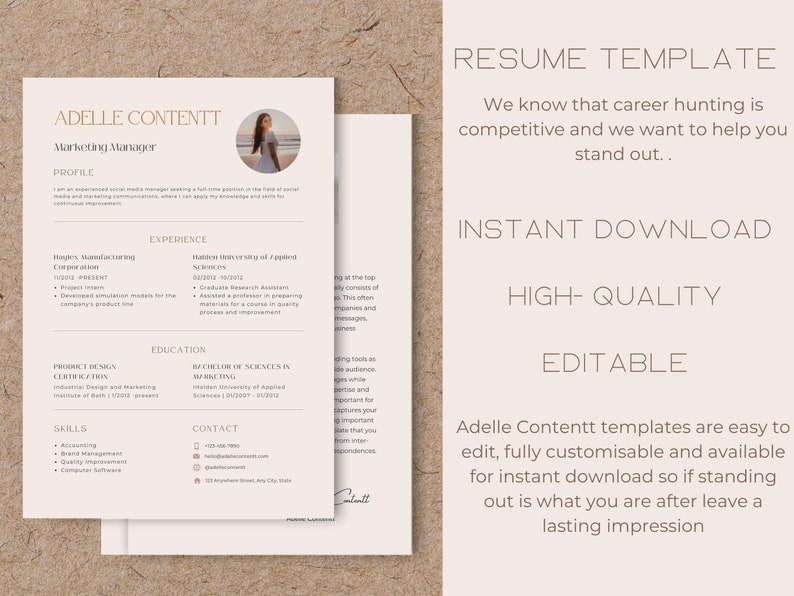 Resume Template | Professional Modern Resume Template | Executive ...