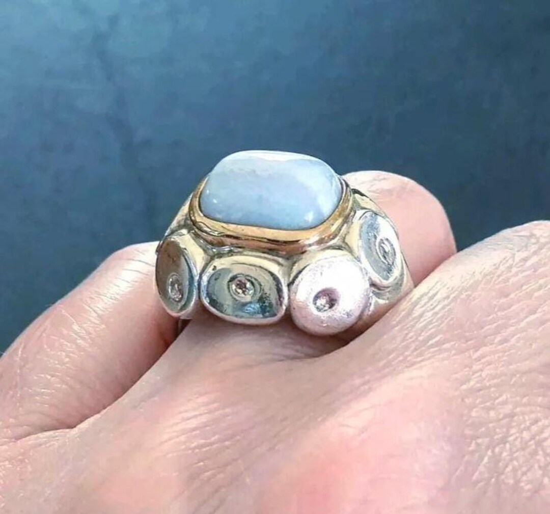 OFFERS WELCOME RLM Studio Robert Lee Morris Gemstone & Pebble Dome Ring ...