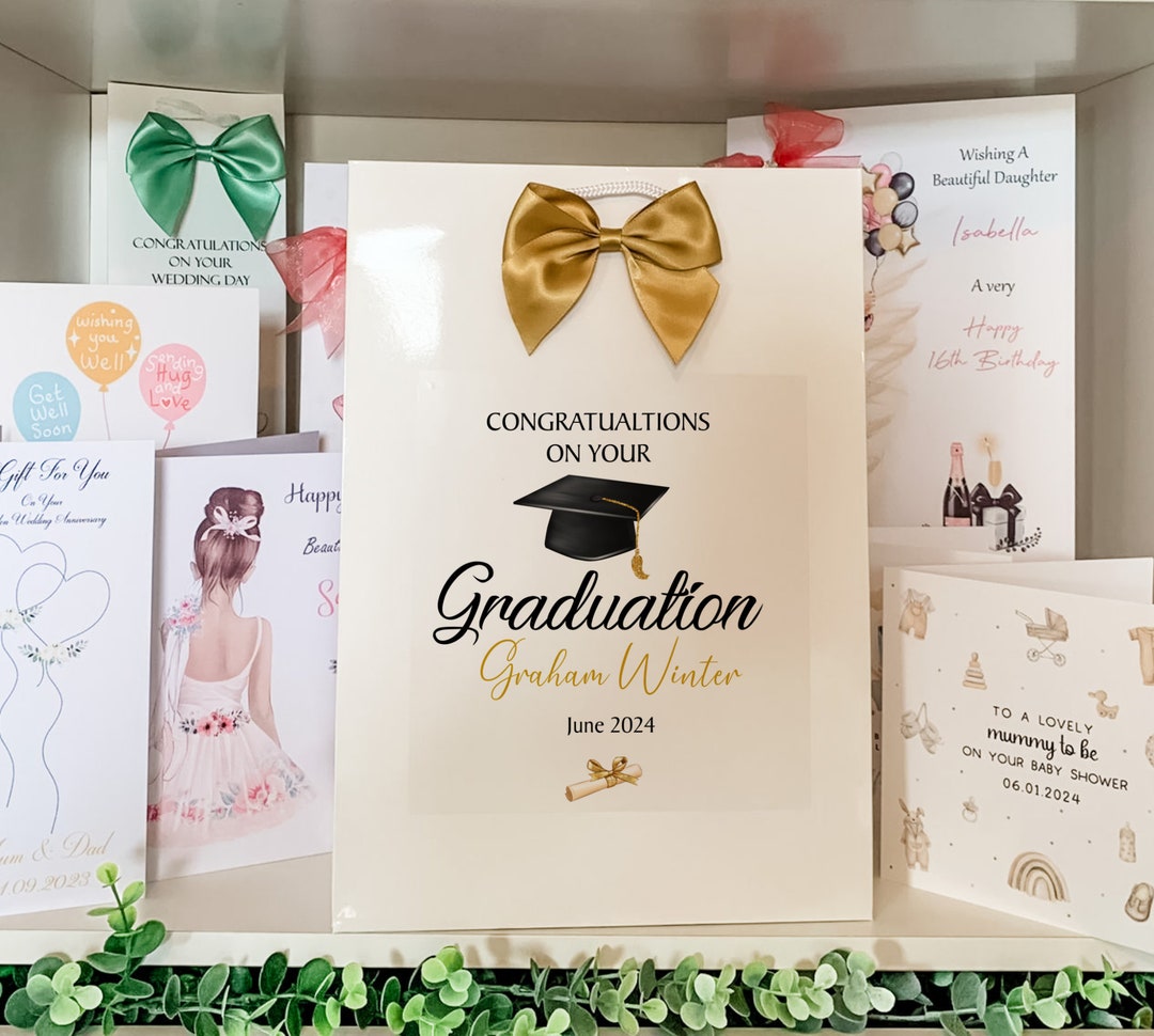 Personalised Congratulations Graduation Gift Bag - Etsy