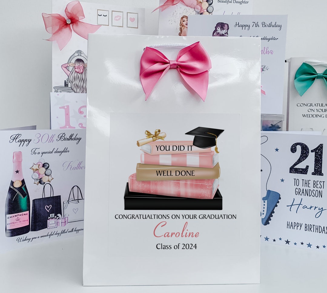 Personalised Congratulations Graduation Gift Bag - Etsy