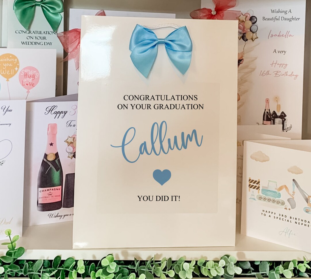 Personalised Congratulations Graduation Gift Bag - Etsy