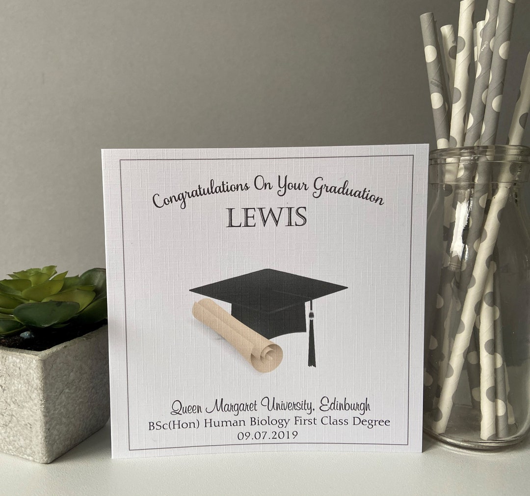 Personalised Handmade Graduation Card Son Grandson Nephew Boyfriend ...