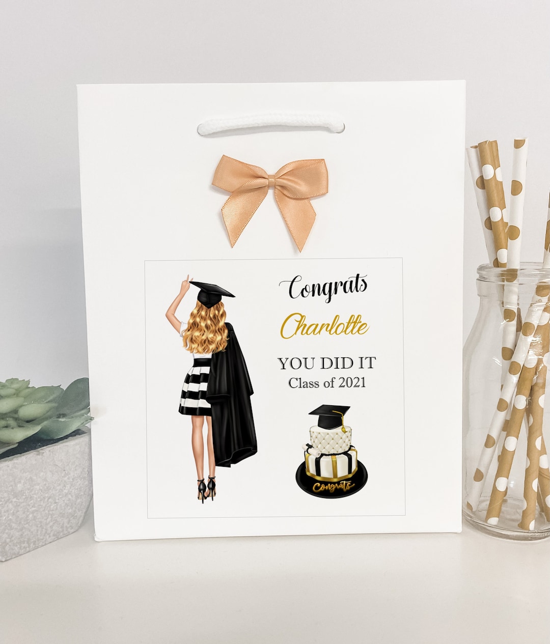 Personalised Congratulations Graduation Gift Bag - Etsy