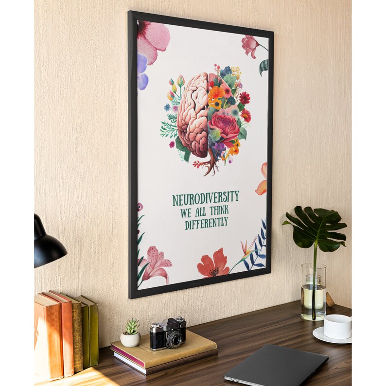 Neurodiversity Digital Poster We All Think Differently Print - Etsy